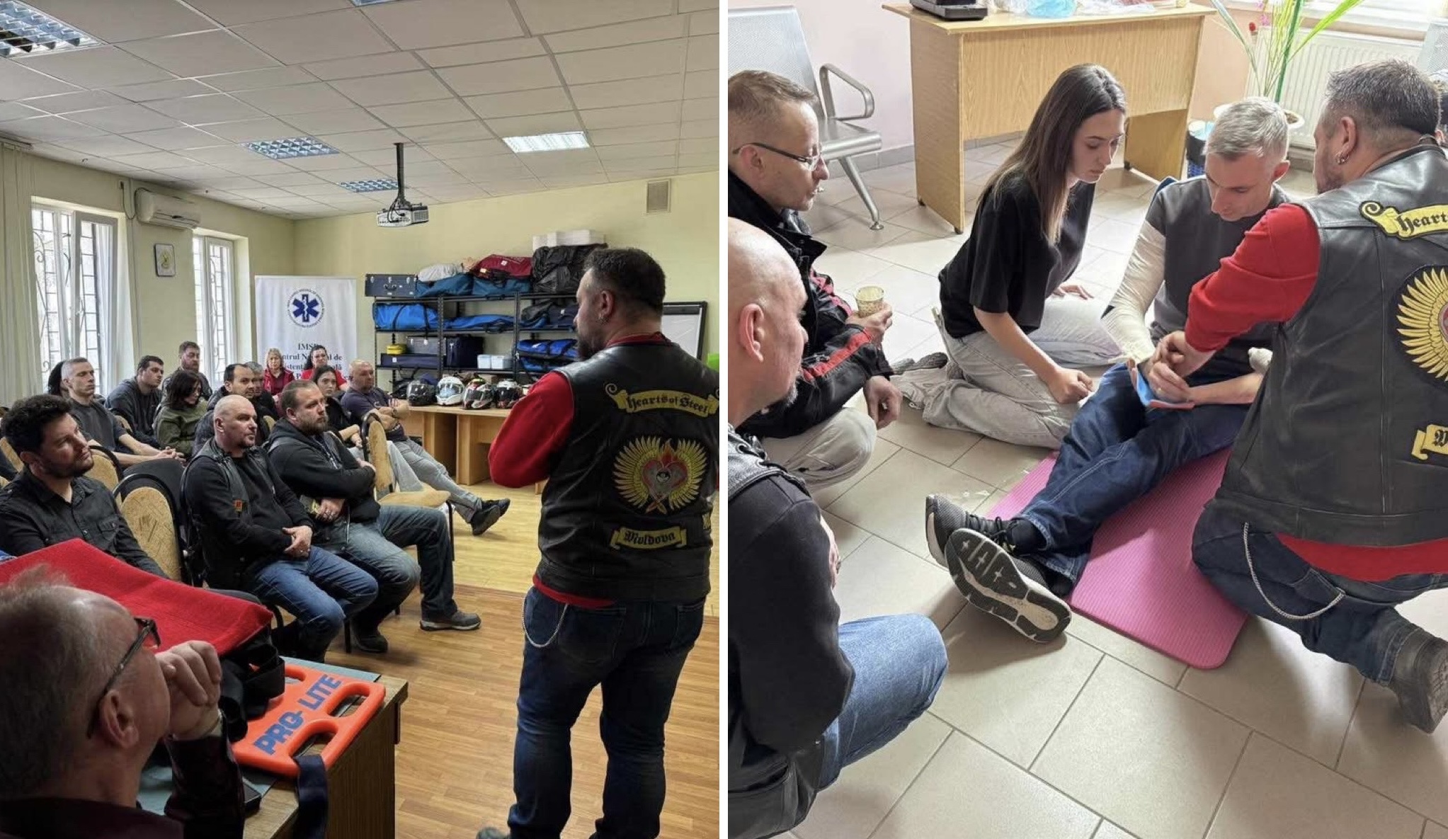 Treizeci și doi de motocicliști au fost instruiți în acordarea primului ajutor în caz de ...